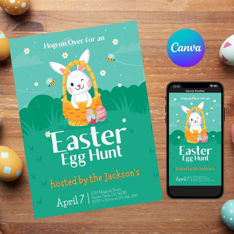 Easter Bunny Invite - Etsy