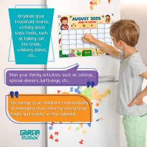 EDITABLE August 2025 Calendar, Fillable Back to School Planner, Monthly ...