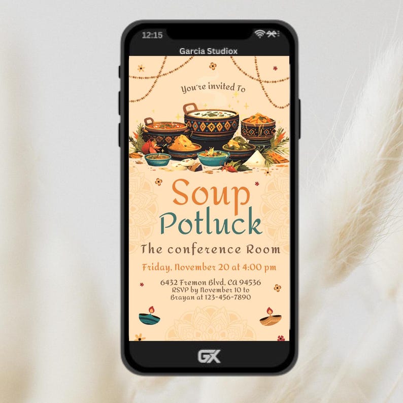 Editable Hindu Soup Potluck Invitation, Mandalas & Traditional ...