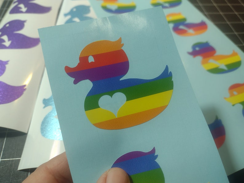 Rubber Duck Vinyl Decal for Ducking Jeeps: Various Colors, Rainbow ...