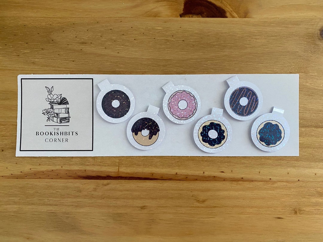 Donut Magnetic Bookmark Set Half Dozen - Etsy