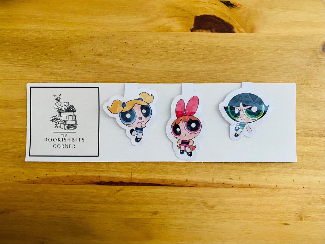 Powerpuff Girls Magnetic Bookmark Set - Etsy