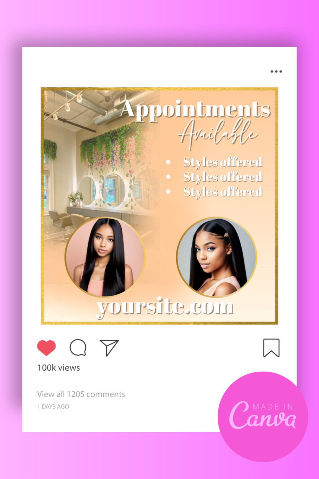 Appointments Available Flyer Template Digital Flyer Template - Etsy