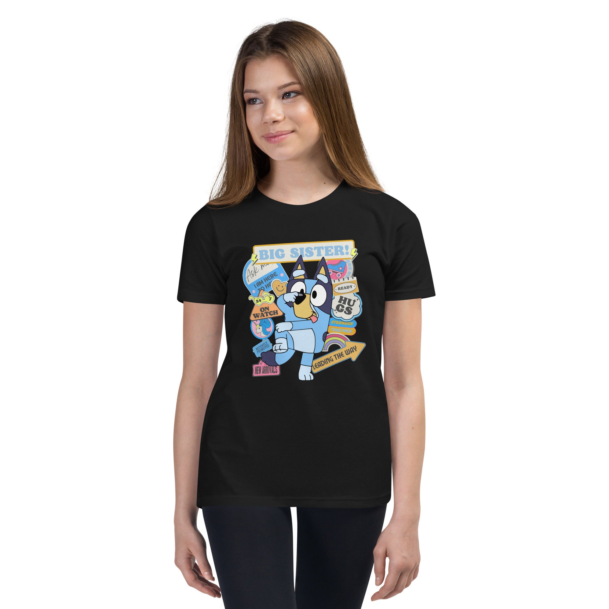 Bluey Big Sister Tshirt Sis Birthday Gift T-shirt Funny Party Bluey ...