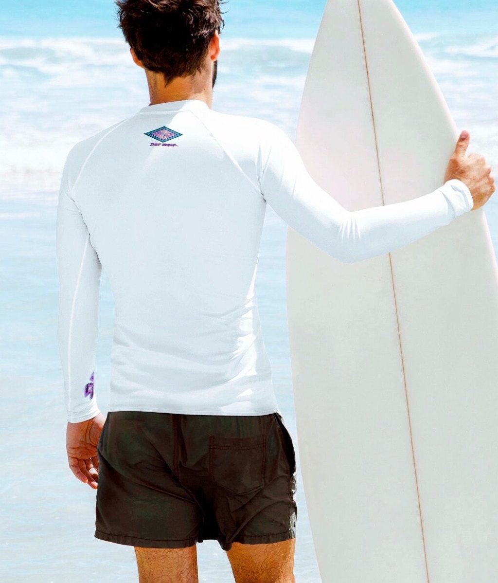 Retro Surf Long Sleeve Rash Guard | 90s Vintage Shirt | Ocean Lovers ...
