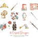 Briar Rose Clipart Bundle: Fairy Tale PNG Graphics (digital Download ...