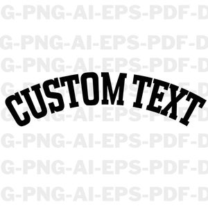 Custom Text Svg, Custom Svg, Personalized Svg, Groovy Text Svg, Create ...