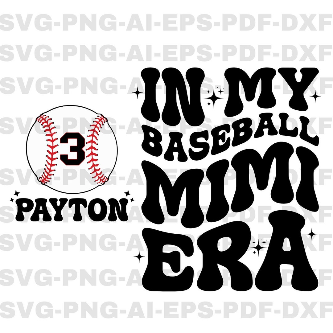 Custom in My Baseball Mimi Era Svg, Baseball Mimi Svg, Mother's Day Svg ...