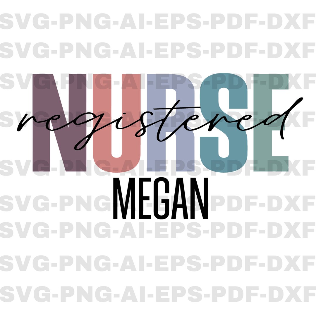 Personalized Nurse Svg, Registered Nurse Svg, RN Png, Medical Svg, Svg ...