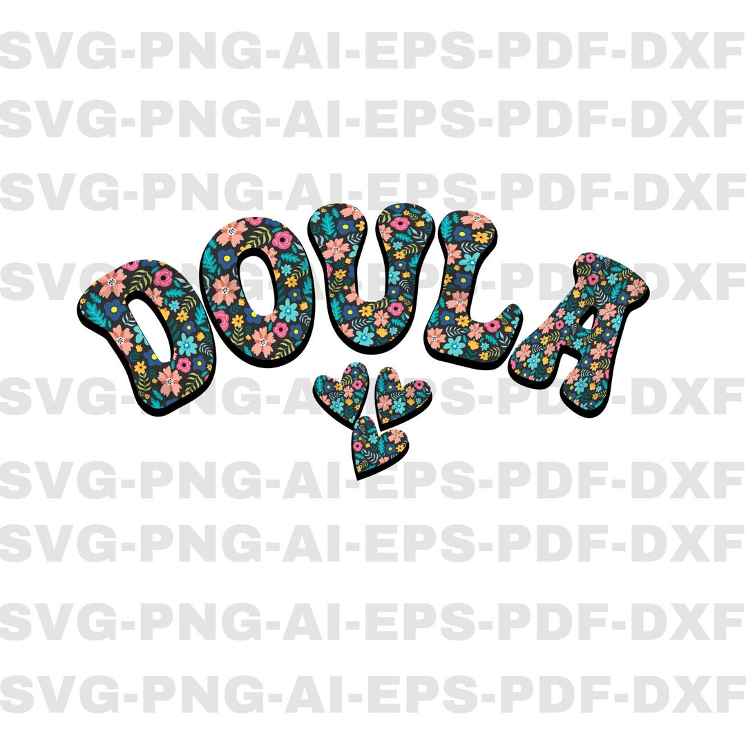Floral Doula Svg, Birth Doula Png, Pregnancy Support Gift, Labor and ...
