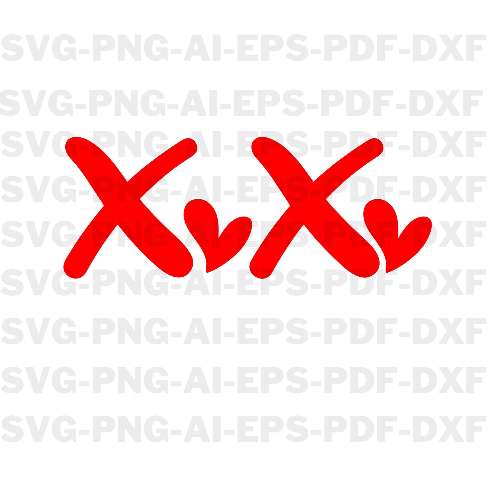 Xoxo Svg,hugs and Kisses Svg, Heart Svg, Valentines Svg, Love Svg ...