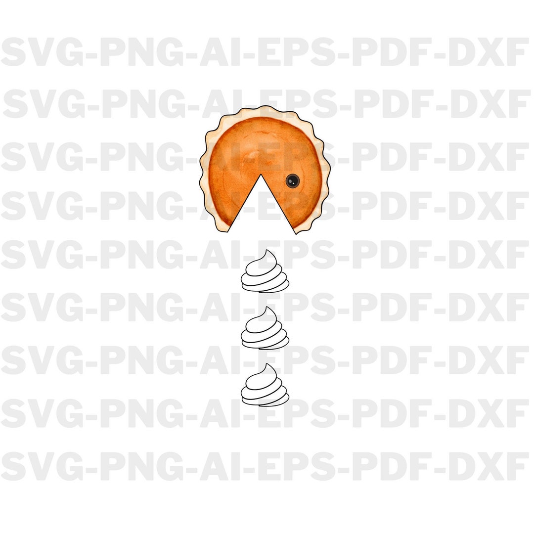 Pumpkin Pies Svg, Pacman Pie Thanksgiving Png, Pumpkin Svg - Etsy