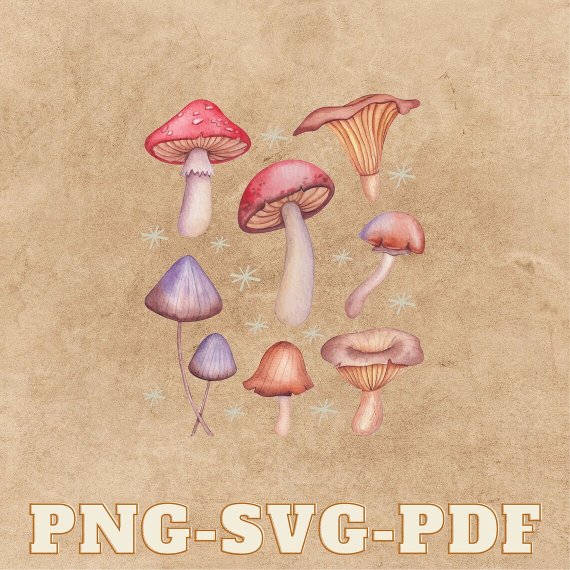 Mushroom SVG Mushrooms PNG Mushrooms Svg Bundle Hippie Svg - Etsy