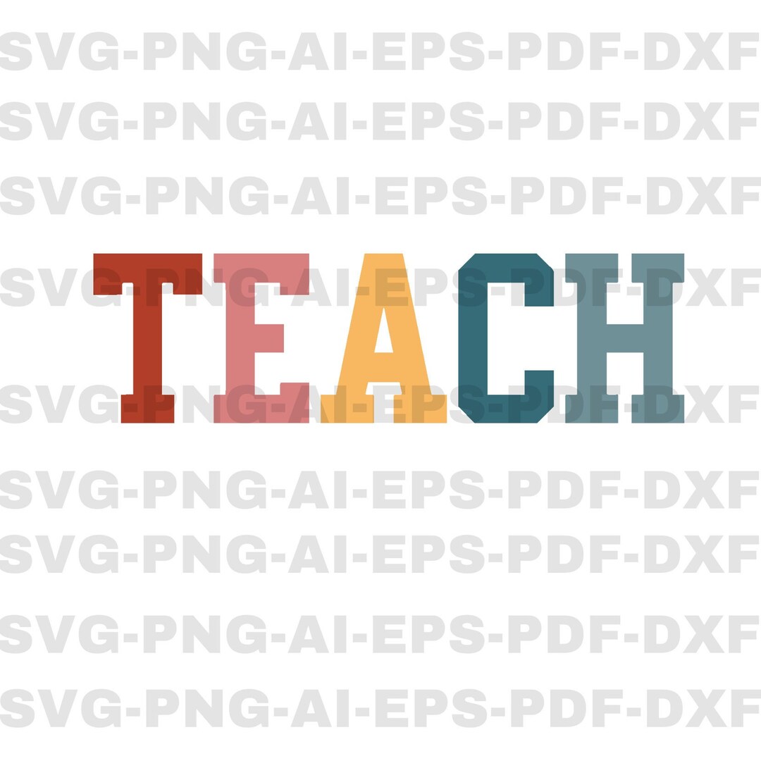 Teach Svg, Teach Png, Retro Teacher Svg, Retro Teach Shirt Svg, Retro ...