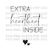 Extra Heartbeat Inside Png, Baby Announcement Svg, Pregnancy Reveal Svg ...