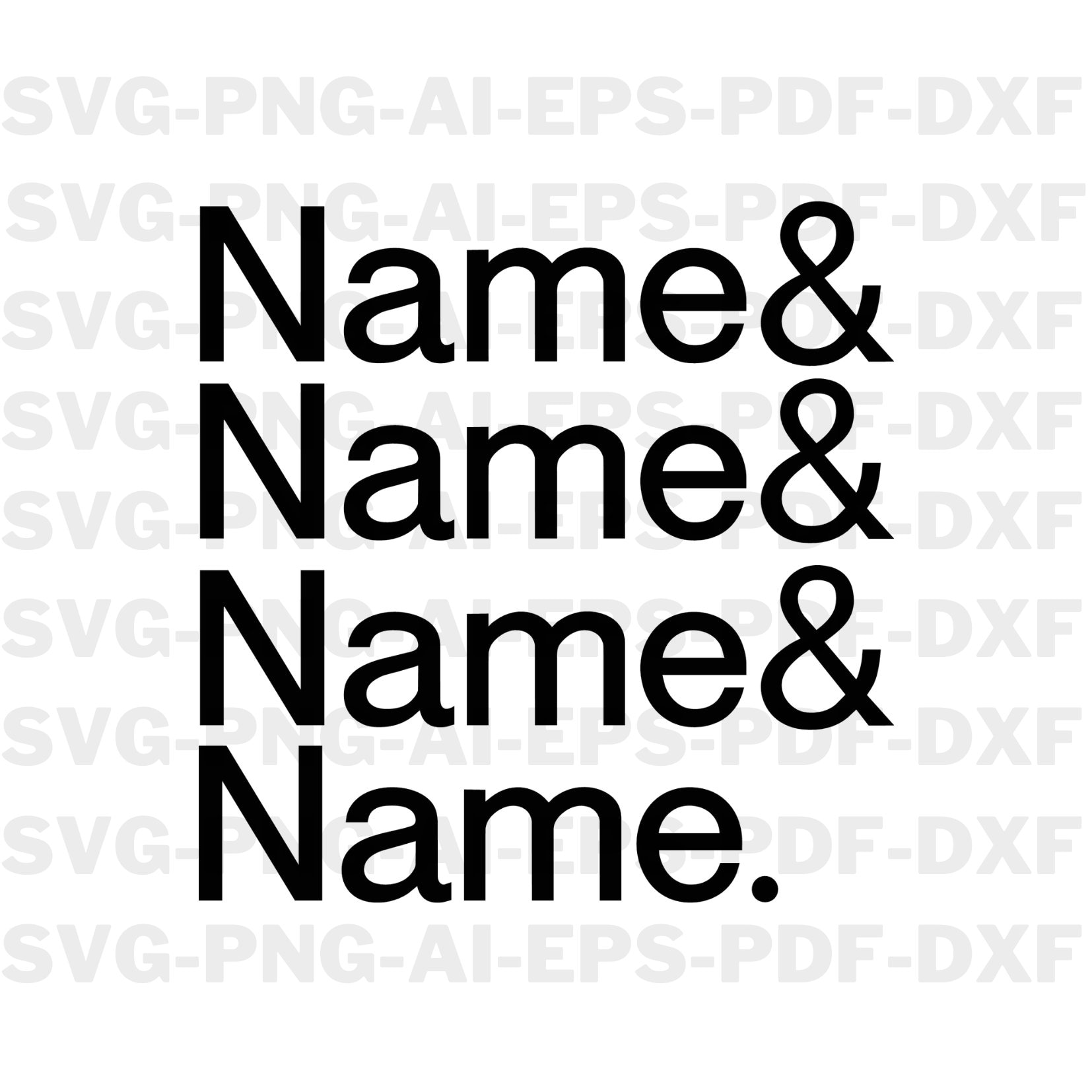 Custom Name List Png, Custom Word Svg, Custom Name Cut File, Custom ...