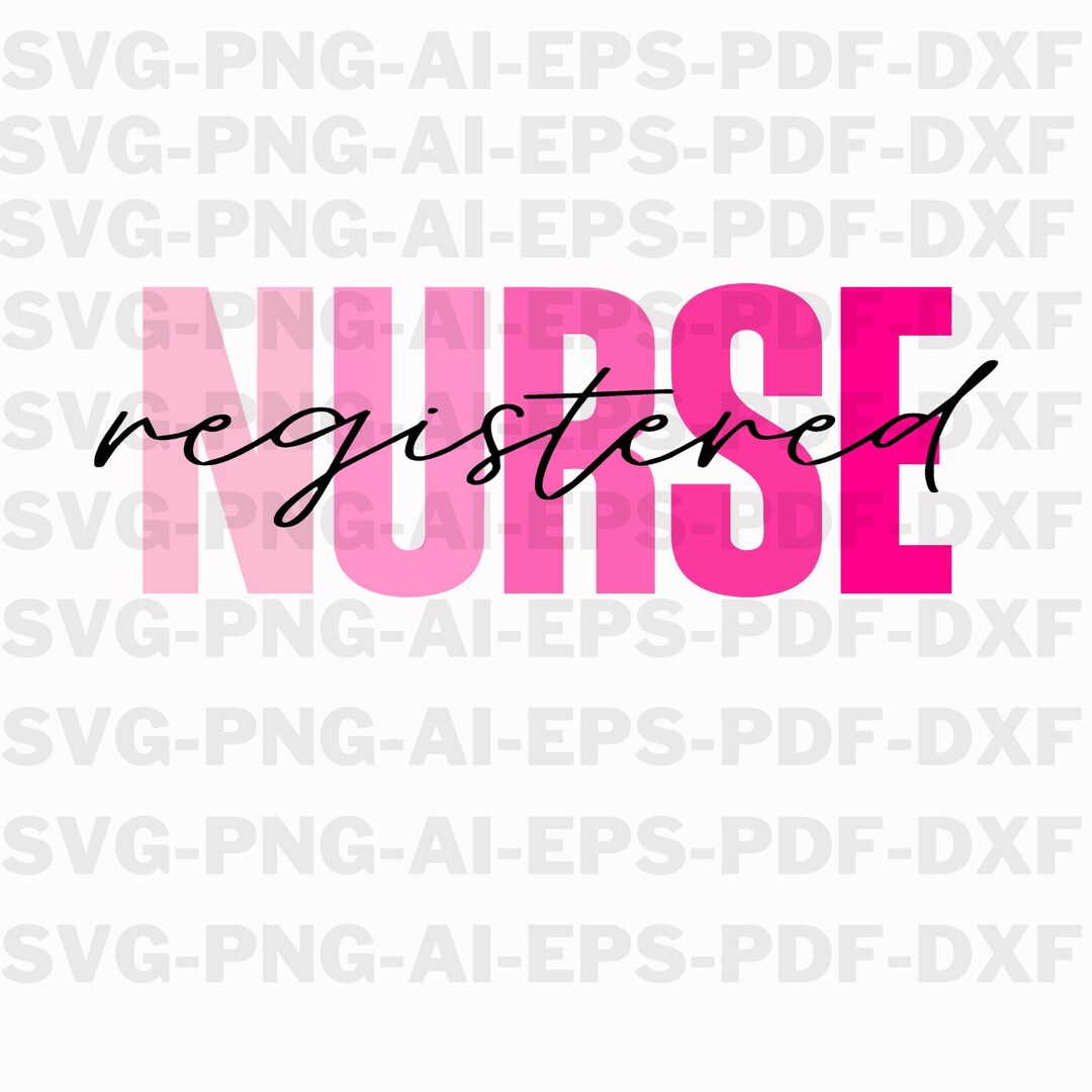 Nurse Svg, Registered Nurse Svg, RN Png, Medical Svg, RN Png - Etsy