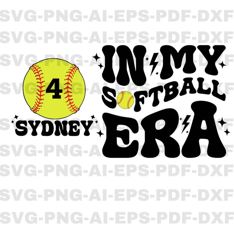 Softball Svg - Etsy