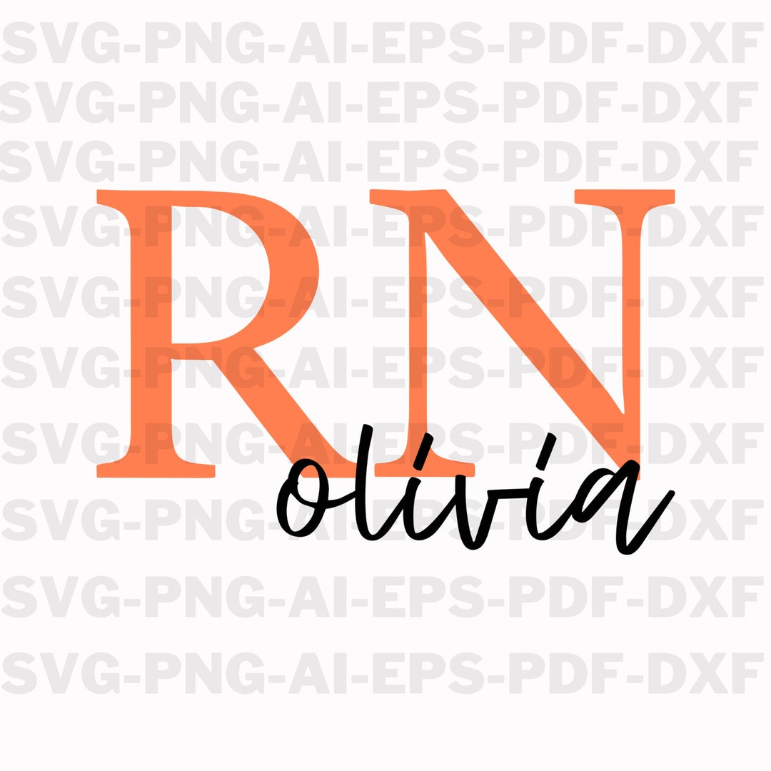 Personalized RN Svg, Registered Nurse Png, Nurse Life Svg, Nurse Png ...