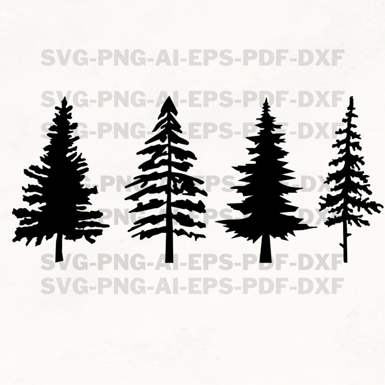 Tree SVG , Pine Tree Svg, Tree SVG, Forest Svg, Tree Line Svg,pine Trees Svg - Etsy
