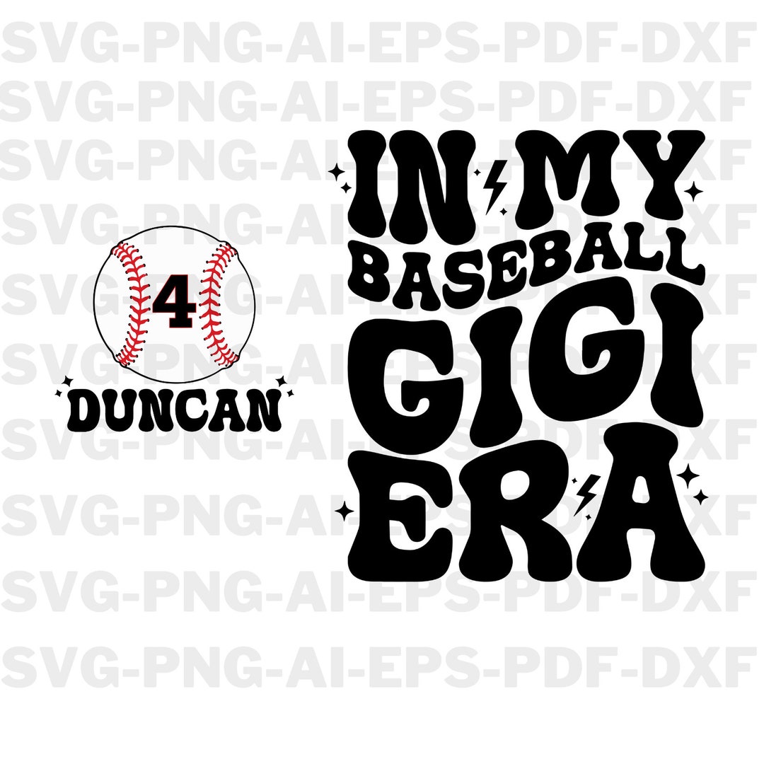 Custom in My Baseball Gigi Era Svg, Baseball Gigi Svg, Mother's Day Svg ...