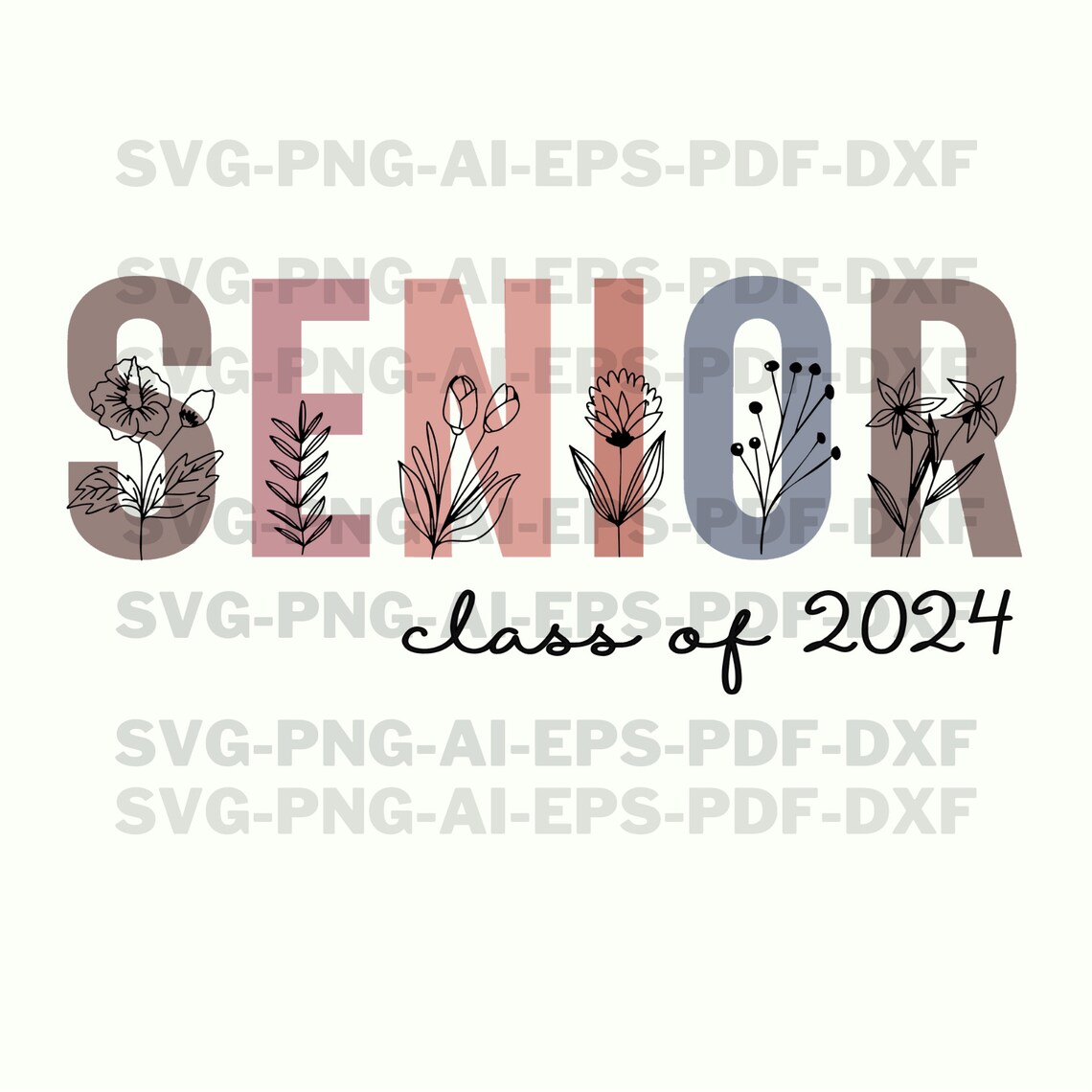 Class of 2024 PNG SVG Graduation Svg 2024 Senior Class - Etsy