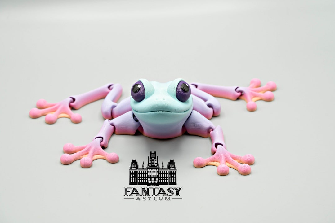 3D Printed Articulated LARGE Tree Frog Toy - Etsy