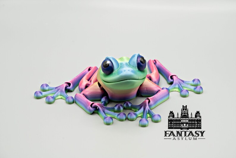 3D Printed Articulated LARGE Tree Frog Toy - Etsy