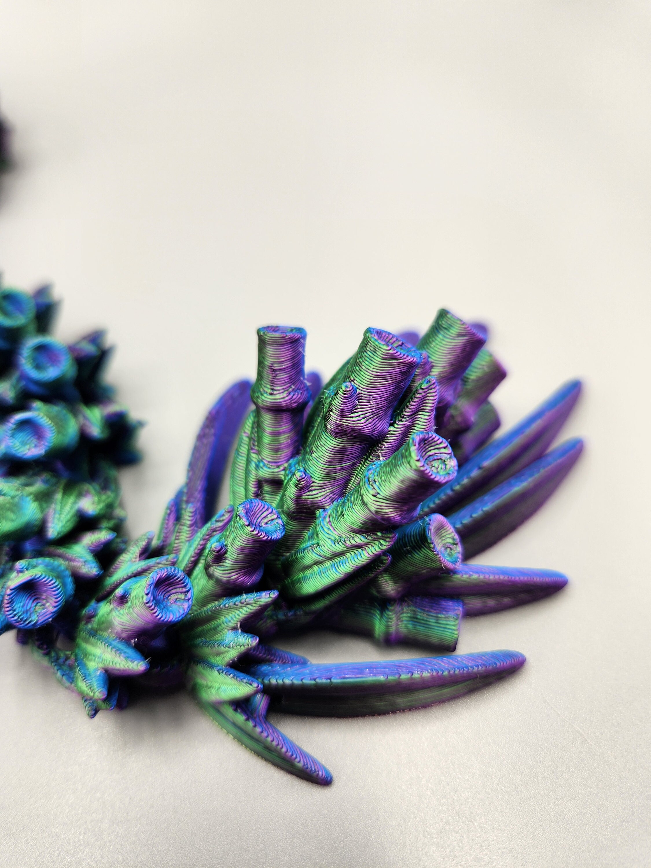 3D Printed Bamboo Dragon Fully Articulating Sensory Fidget Toy Adhd Toy ...