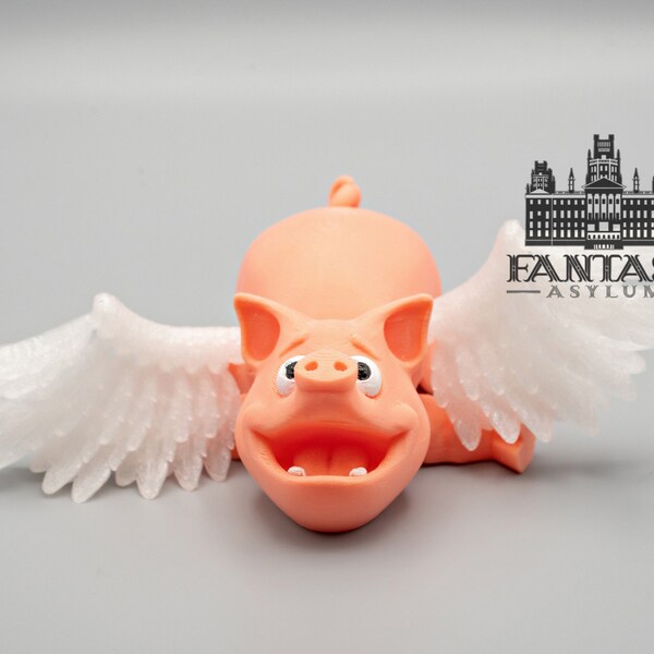 Flying Pig Print - Etsy