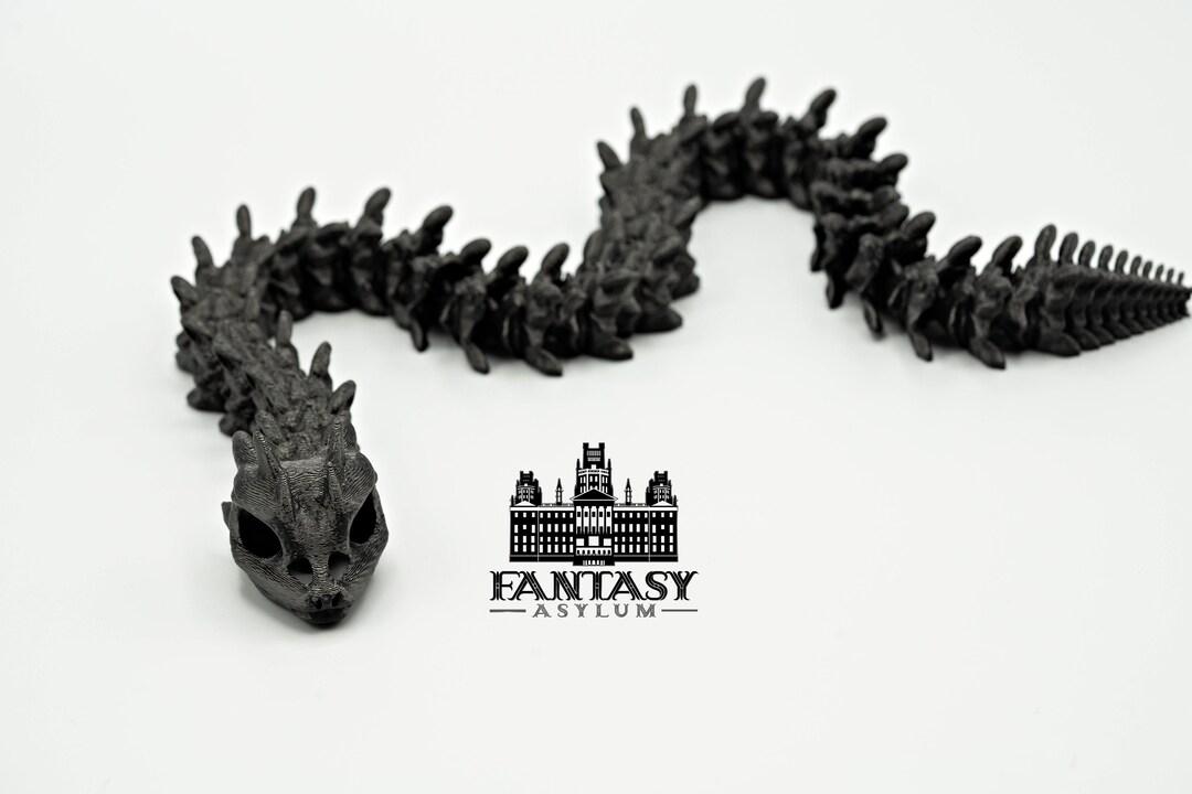 3D Printed Basilisk Snake Skeleton Fully Articulating Sensory Toy ...