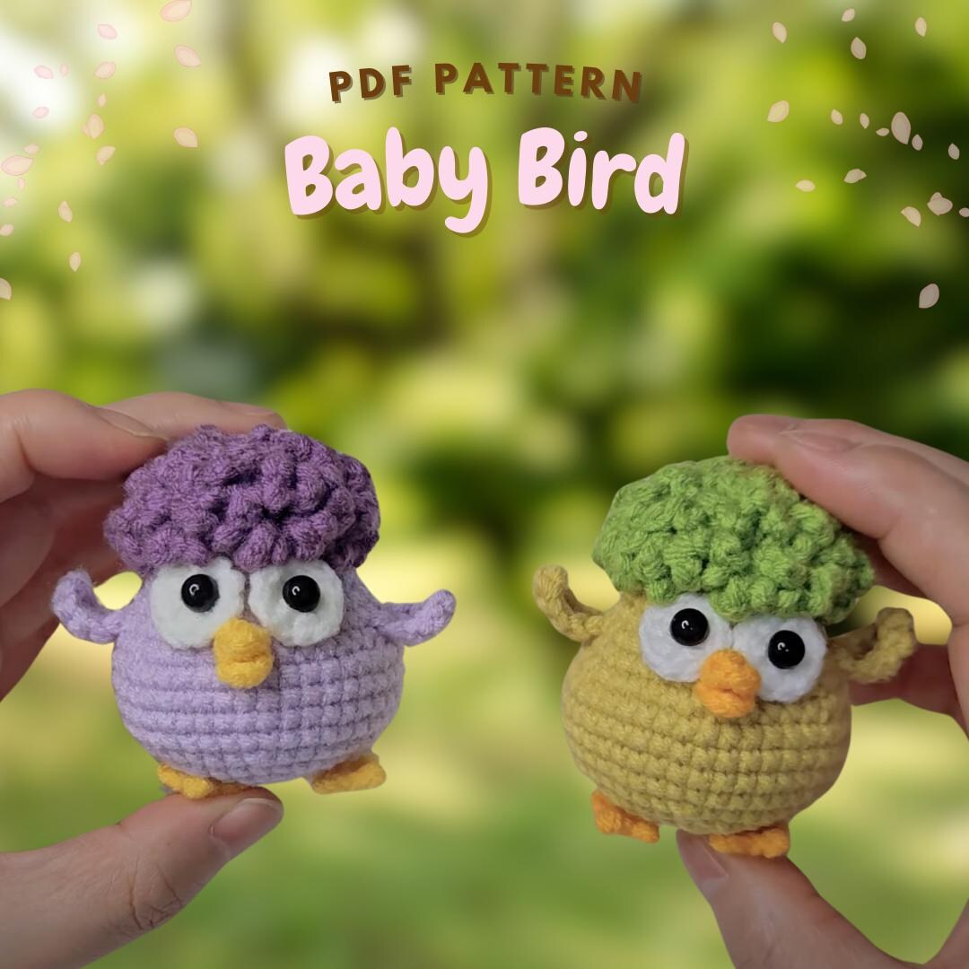 Baby Bird Crochet Pattern, Birdie Friends Plushies, Crochet Bird ...