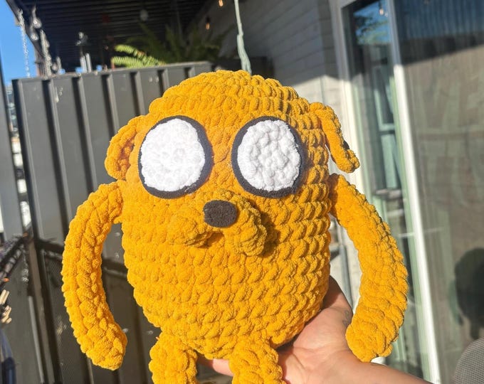 Handmade Jake the Dog Amigurumi Plush, Super Soft Blanket Yarn - Etsy