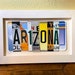 ARIZONA Wall Art License Plate Sign Man Cave Home Office Farmhouse ...