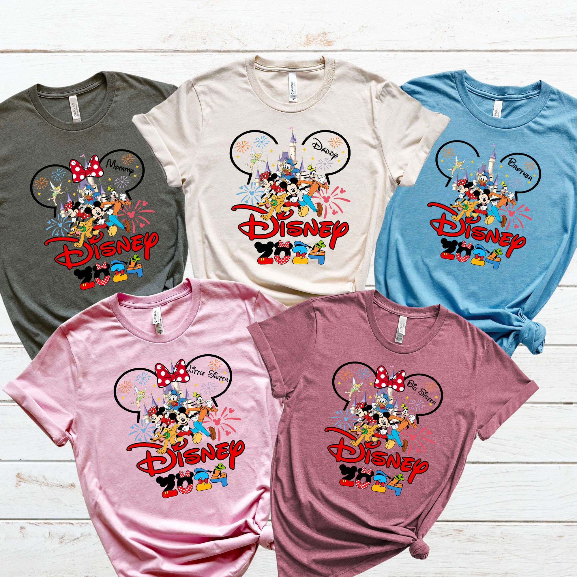 Custom Disney 2024 Shirt, Custom Disney Trip Shirts, Personalized ...