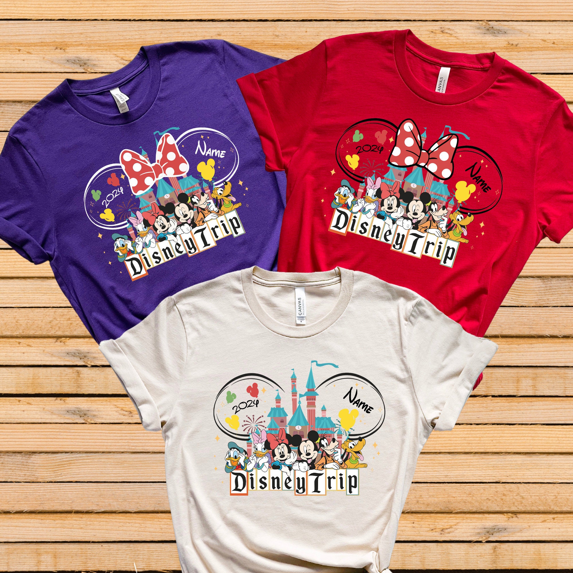 Custom Disney Trip 2024 Shirt, Custom Disney Crew Shirts, Personalized ...