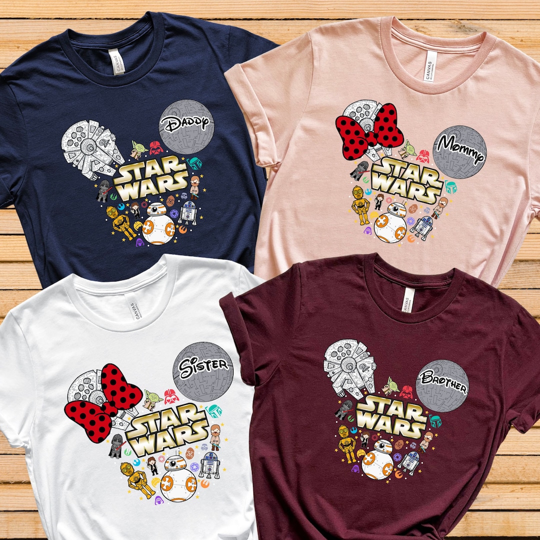 Custom Star Wars Shirts, Disney Star Wars Family Shirt, Star Wars ...