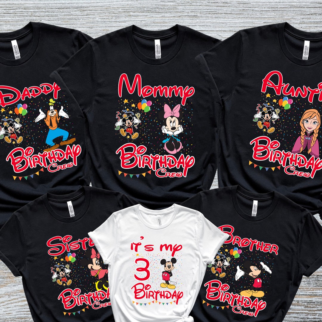Custom Disney Family Birthday Shirts Family Birthday Shirts - Etsy