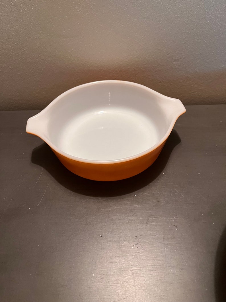 Vintage Orange Pyrex Dish - Etsy