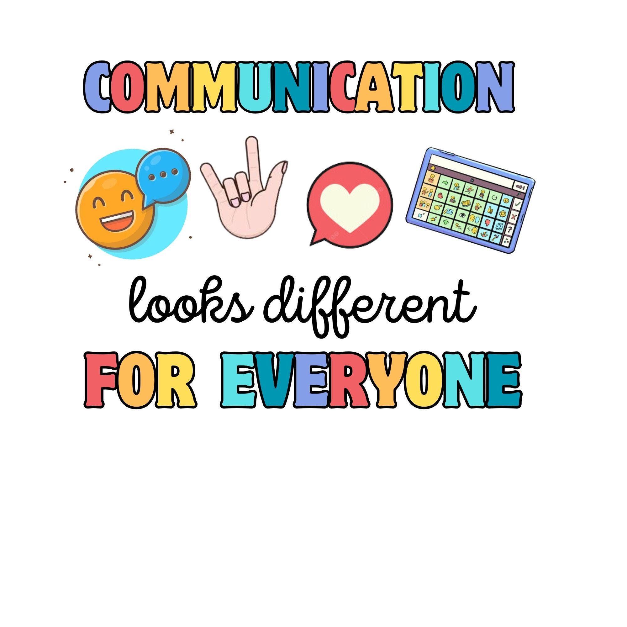 Communication Looks Different for Everyone - Etsy