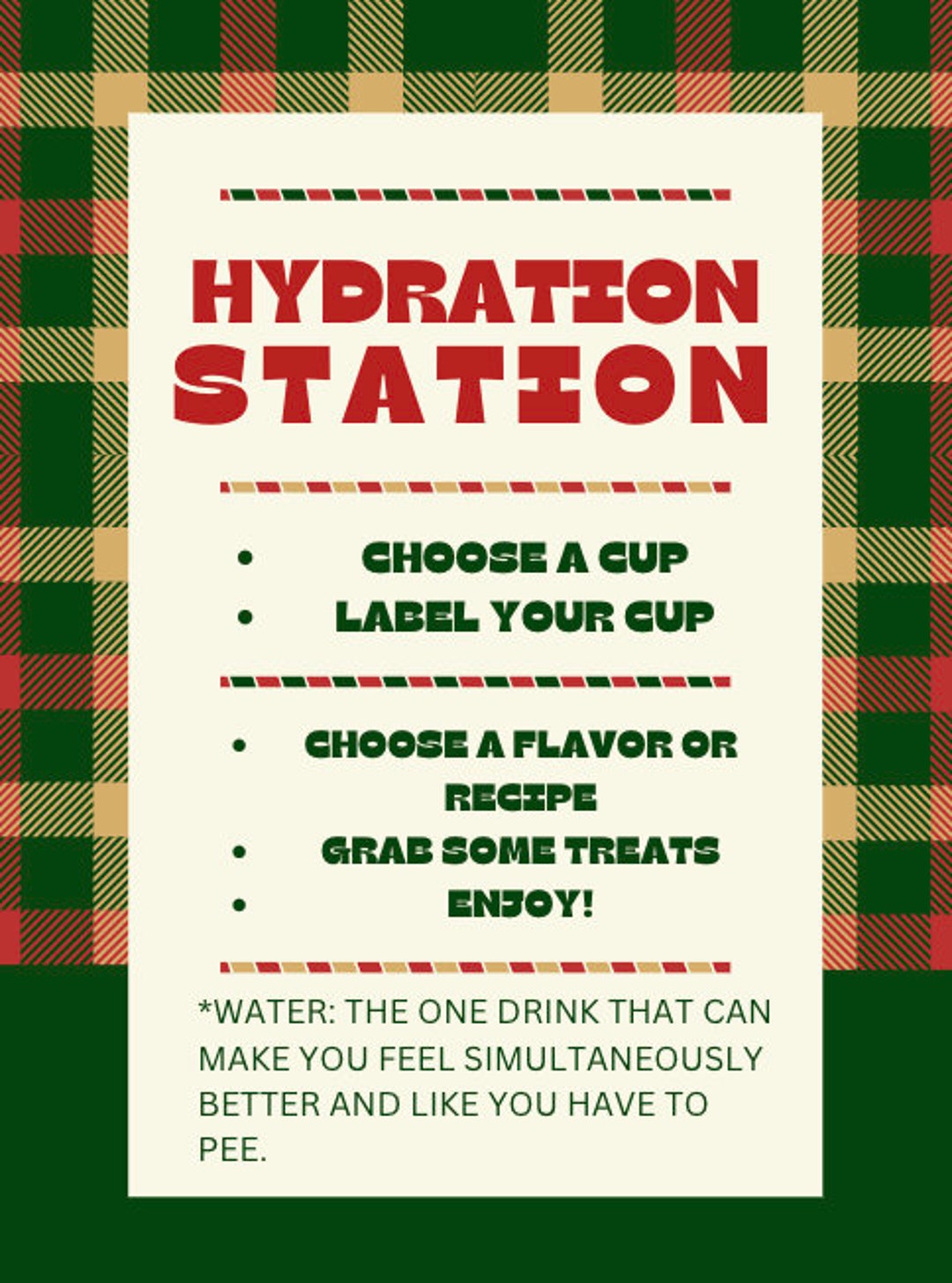 Hydration Station - Etsy