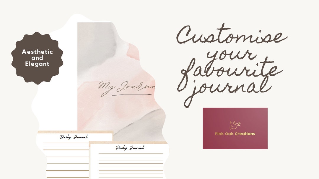 Aesthetic Daily Journal Printable or Online Beautiful Pastel - Etsy
