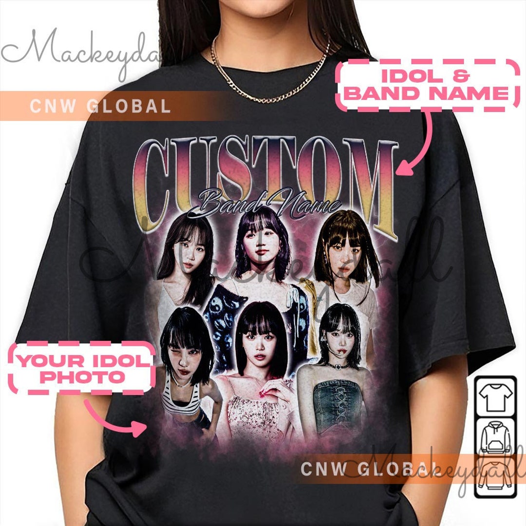 Custom Bootleg Kpop Idol Tee Custom Photo 3 Custom Photo - Etsy