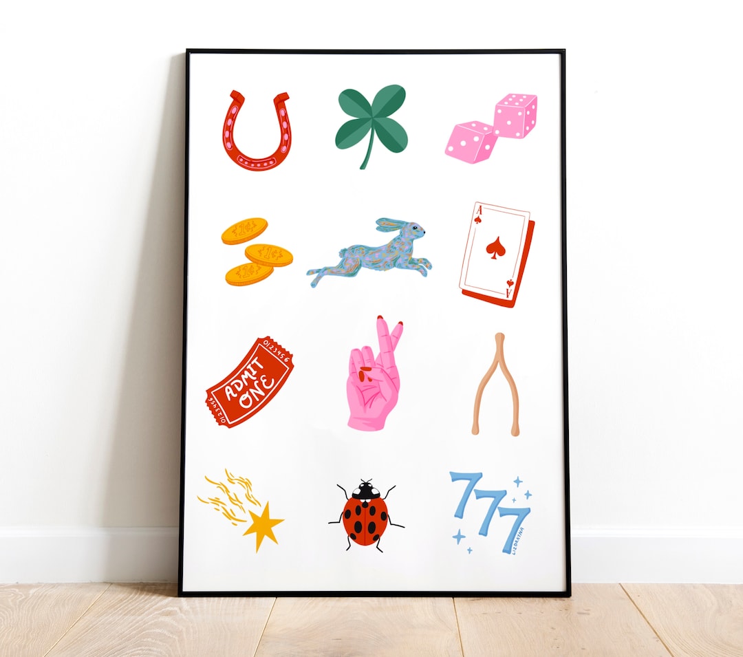 Aesthetic Good Luck Charm Wall Art, Artsy Room Decor, Printable Art ...