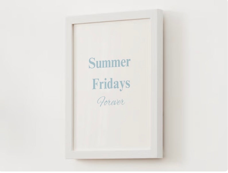 Summer Fridays Forever: A Digital Ode to Endless Leisure Wall Art ...