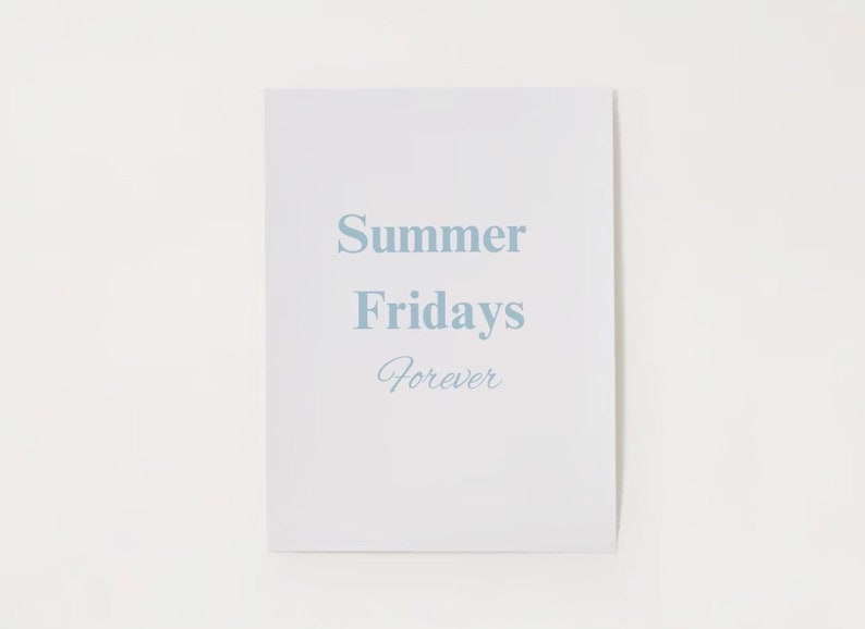 Summer Fridays Forever: A Digital Ode to Endless Leisure Wall Art ...