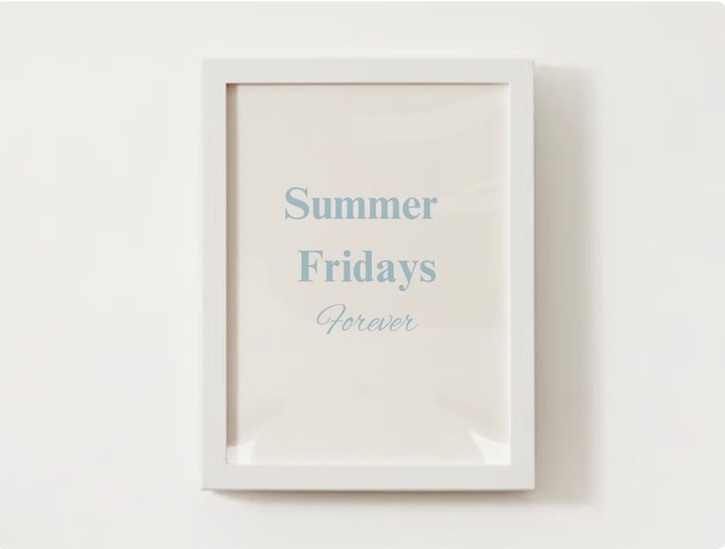 Summer Fridays Forever: A Digital Ode to Endless Leisure Wall Art ...