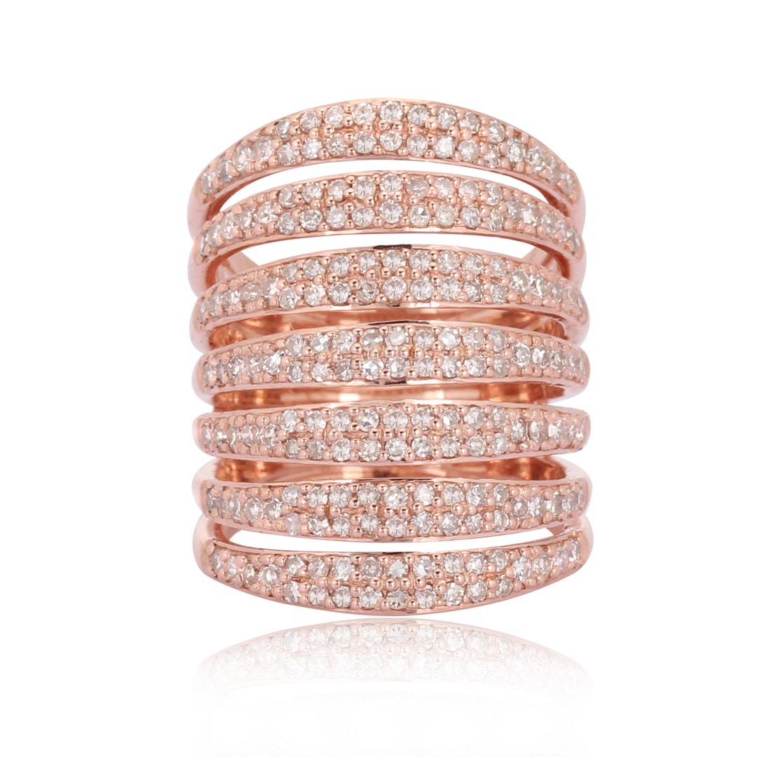 Diamond Multiband Ring - Etsy