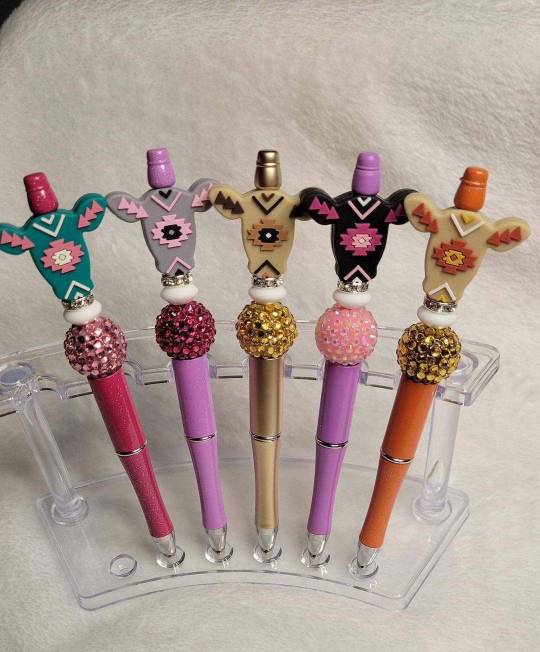 Aztec Cow Focal Beaded Pens - Etsy