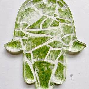 Jewish Wedding Glass Shard Art. HAMSA. Hand.made From YOUR Wedding ...